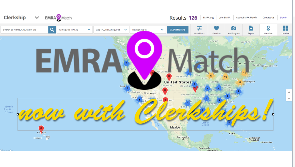 EMRA Match – Now with CLERKSHIPS! – The Vocal CORD